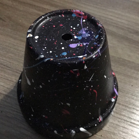 Other | Galaxy Splatter Paint Gardening Pot | Poshmark